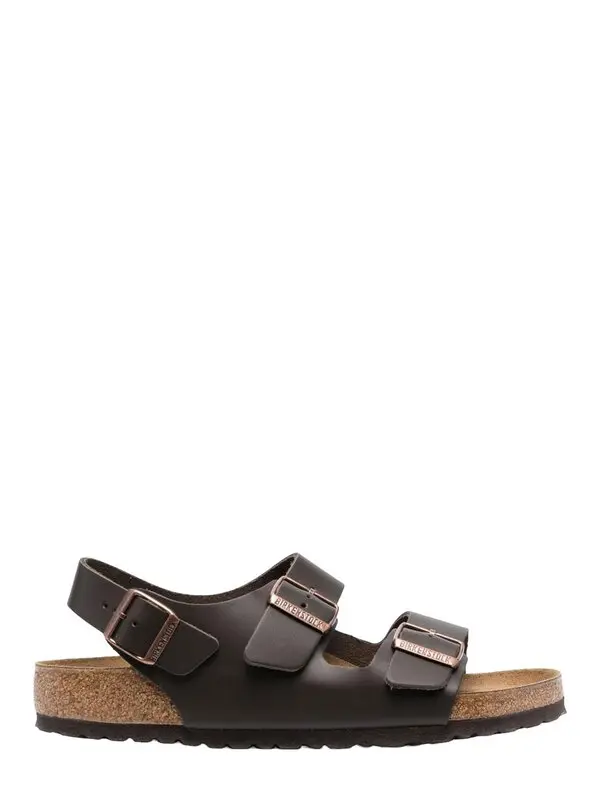 BIRKENSTOCK Buckle-fastening Leather Sandals - Brown