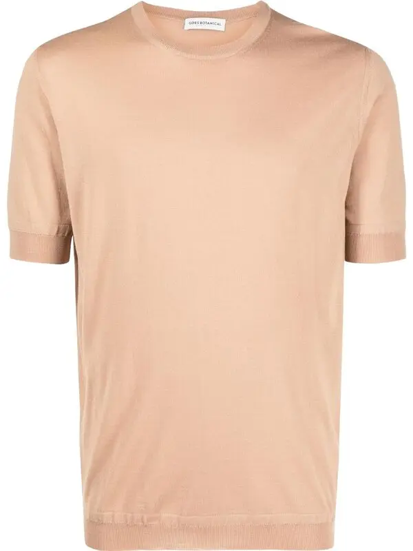 GOES BOTANICAL Merino-wool Crewn-neck T-shirt - Neutrals