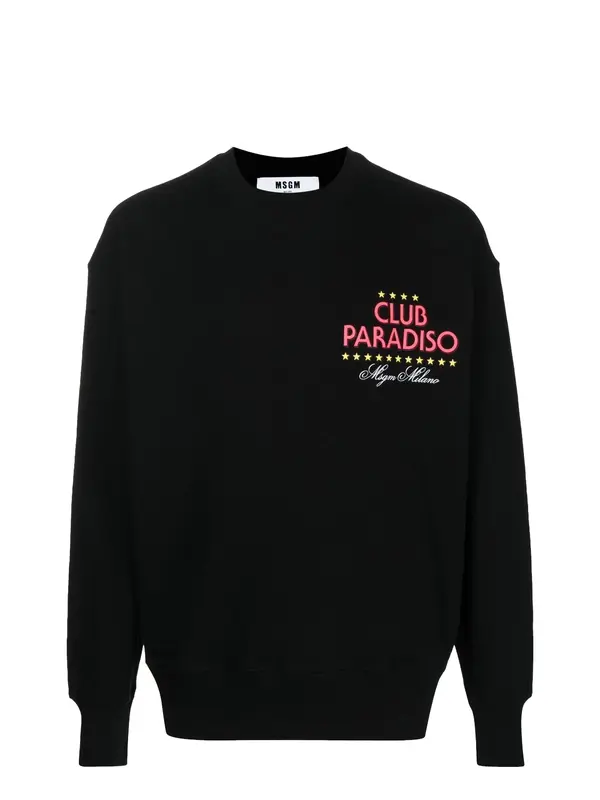 MSGM Logo-print Sweatshirt - Black