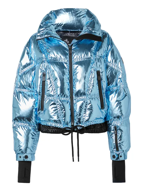 Moncler Valsorey Cropped Down Jacket - Blue