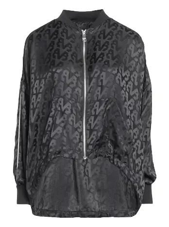 MARCO BOLOGNA Silk Bomber Jacket - Black