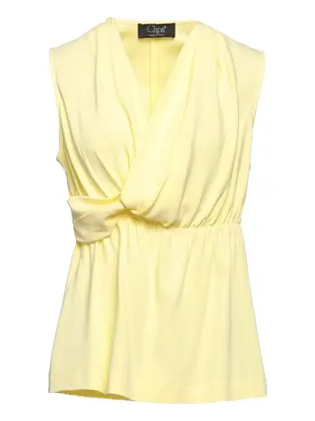 CLIPS Crepe Top - Yellow