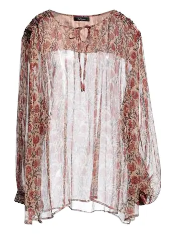 MES DEMOISELLES Floral Print Top - Beige