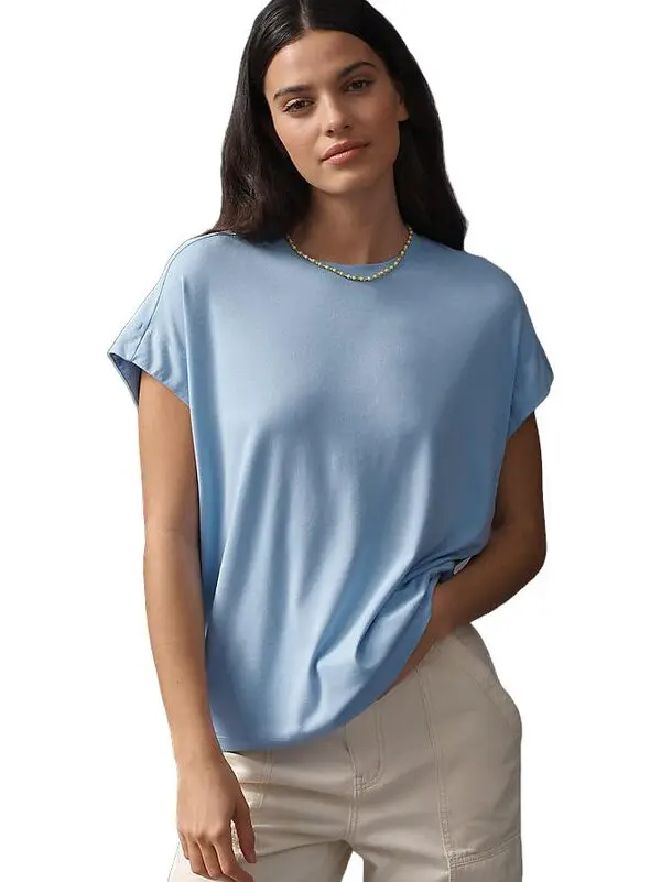 Anthropologie Muscle Tee - Happy Blue