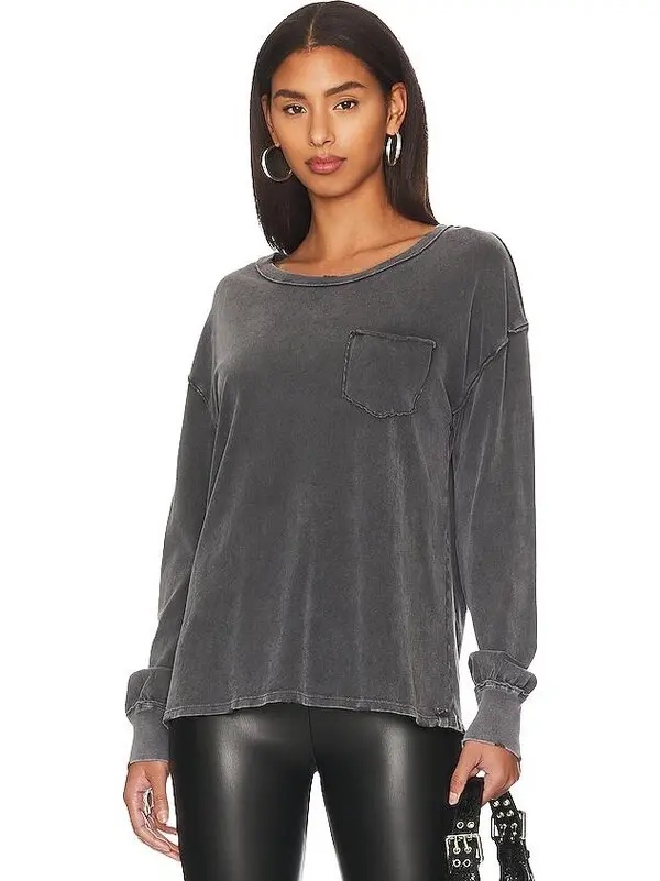 Free People We The Free Fade Into You Top - Washed Black