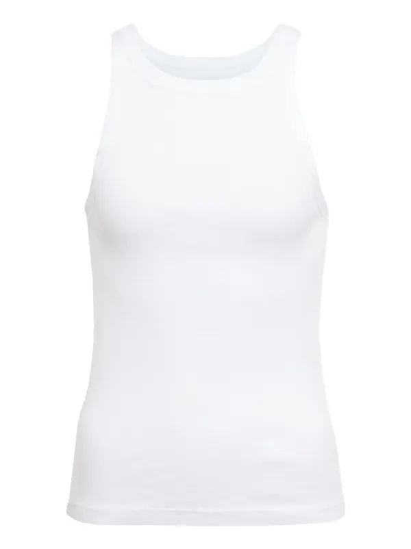 NILI LOTAN Jennifer Rib-knit Tank Top - White