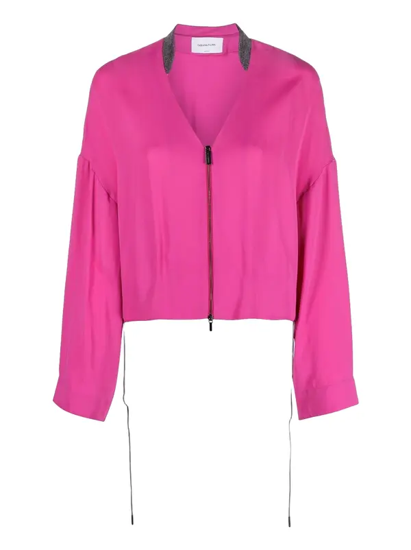 Fabiana Filippi V-neck Jacket - Pink