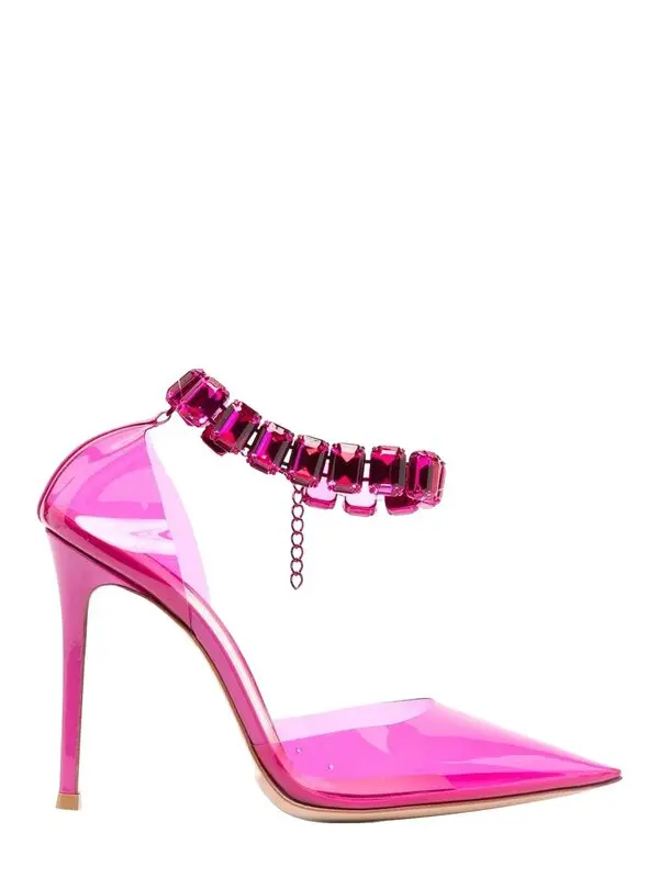 GIANVITO ROSSI 100mm Crystal-embellished Pumps - Pink