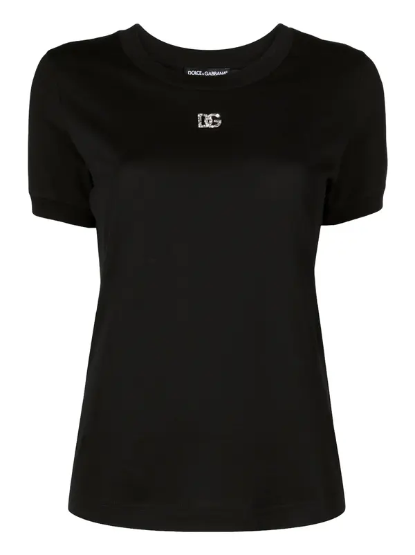 Dolce & Gabbana Crystal-embellished T-shirt - Black