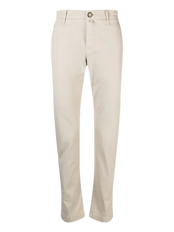 Jacob Cohen Bobby Slim-fit Trousers - Neutrals