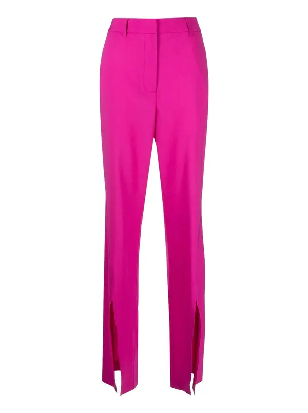 Giuseppe Di Morabito High-waisted Trousers With Slit Detail - Pink