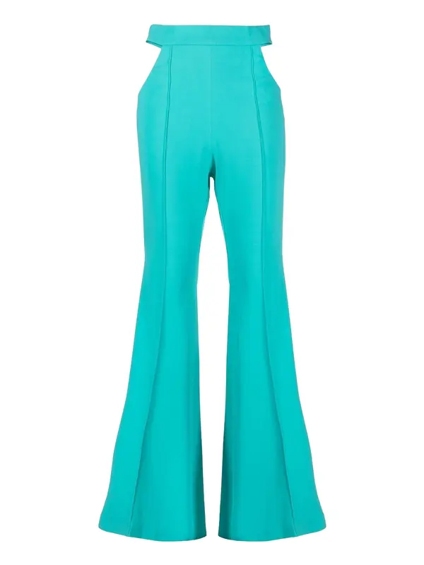 Giuseppe Di Morabito Cutout Flared Trousers - Blue