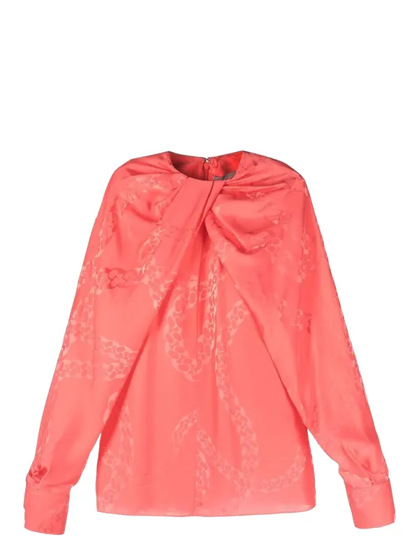 Stella McCartney Chain-link Print Blouse - Pink