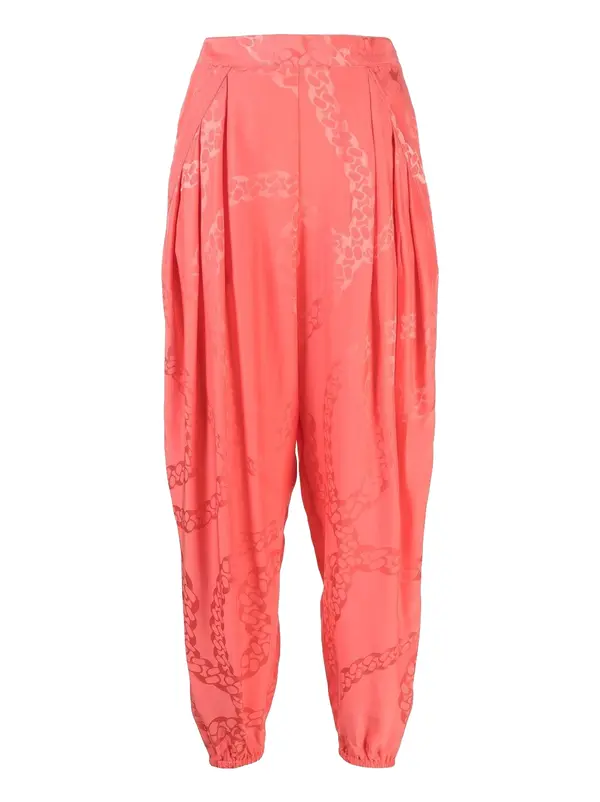 Stella McCartney Pleated Tapered Trousers - Pink