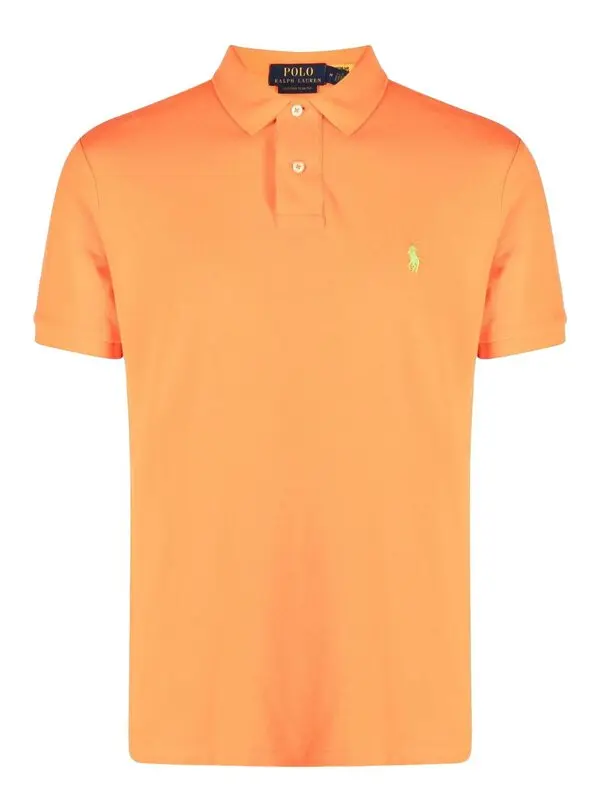 Polo Ralph Lauren Embroidered-logo Polo Shirt - Orange