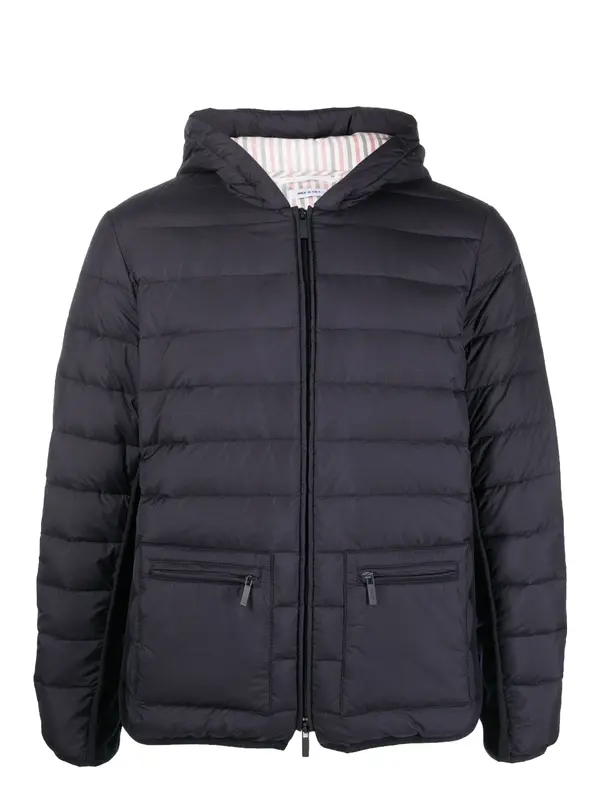 Thom Browne Zip-front Padded Jacket - Blue