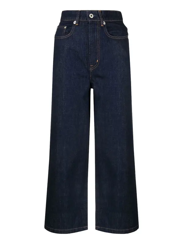 Kenzo High-waist Wide-leg Jeans - Blue