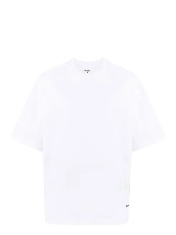 Carhartt Work In Progress Link Script Organic Cotton T-shirt - White