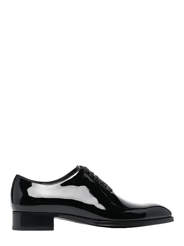 TOM FORD Patent-finish Oxford Shoes - Black