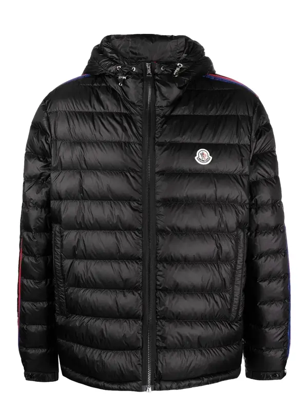 Moncler Agout Logo-patch Puffer Jacket - Black