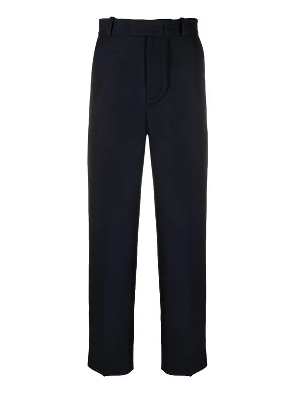 Jacquemus Virgin Wool Straight-leg Trousers - Blue