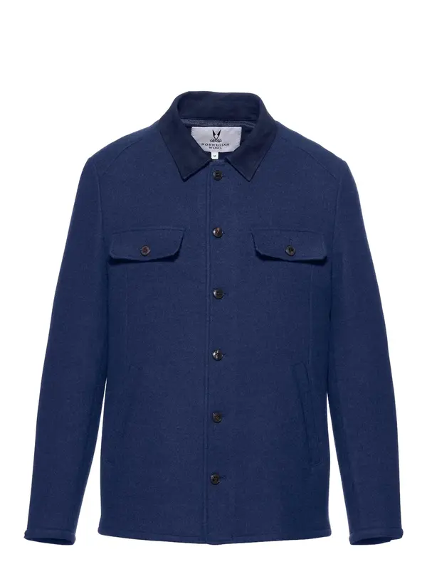 NORWEGIAN WOOL Oslo Shirt Jacket - Blue