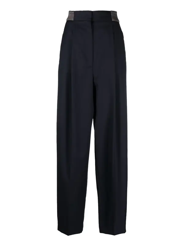 Fabiana Filippi Straight-leg Tailored Trousers - Blue