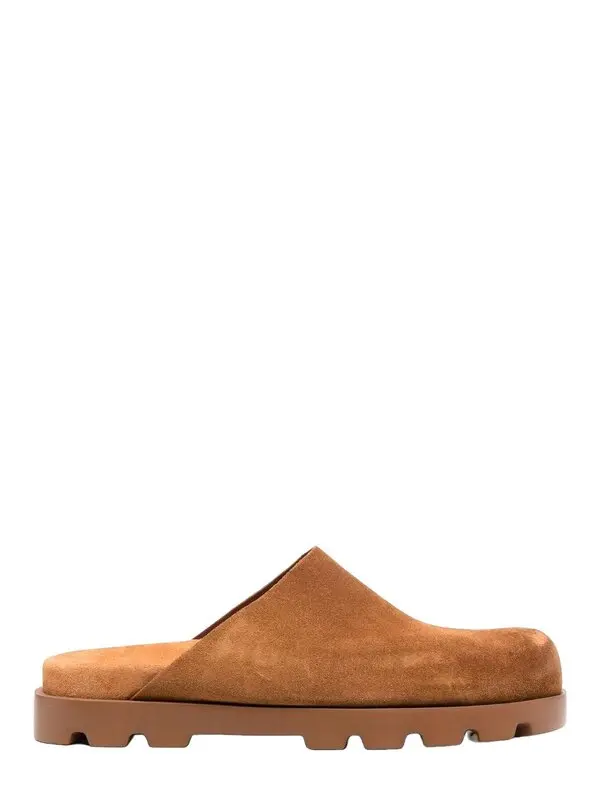 Camper Brutus Suede Mules - Brown