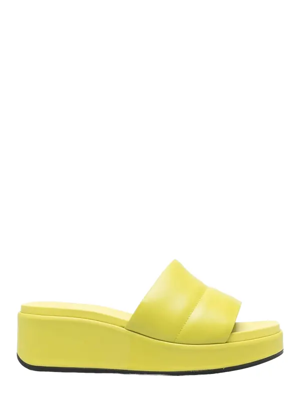 Camper Misia Leather Sandals - Green
