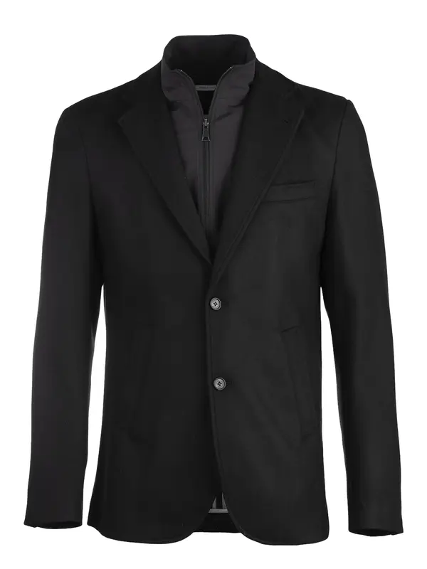 NORWEGIAN WOOL Layered Blazer - Black