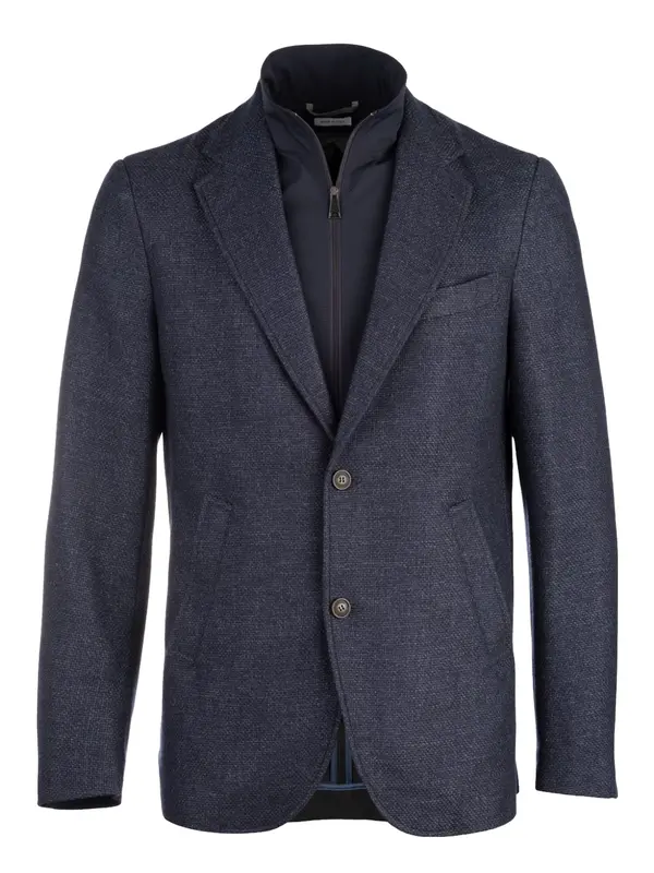 NORWEGIAN WOOL Layered Blazer - Blue