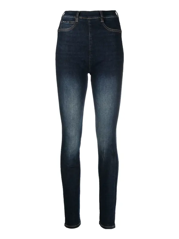 Philipp Plein High-waist Jeggings - Blue