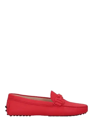 TOD'S Leather Loafers - Red