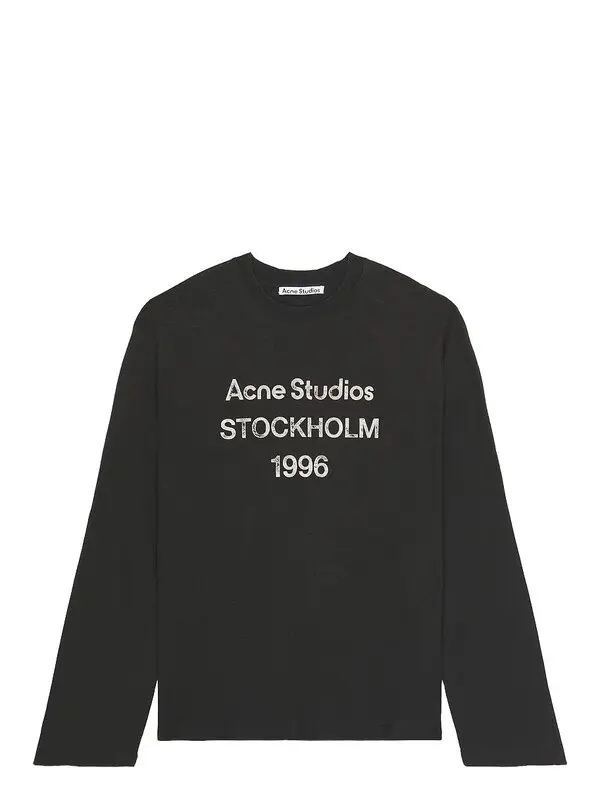 Acne Studios Edden U 1996 T-shirt In Dusty White In White - Faded Black