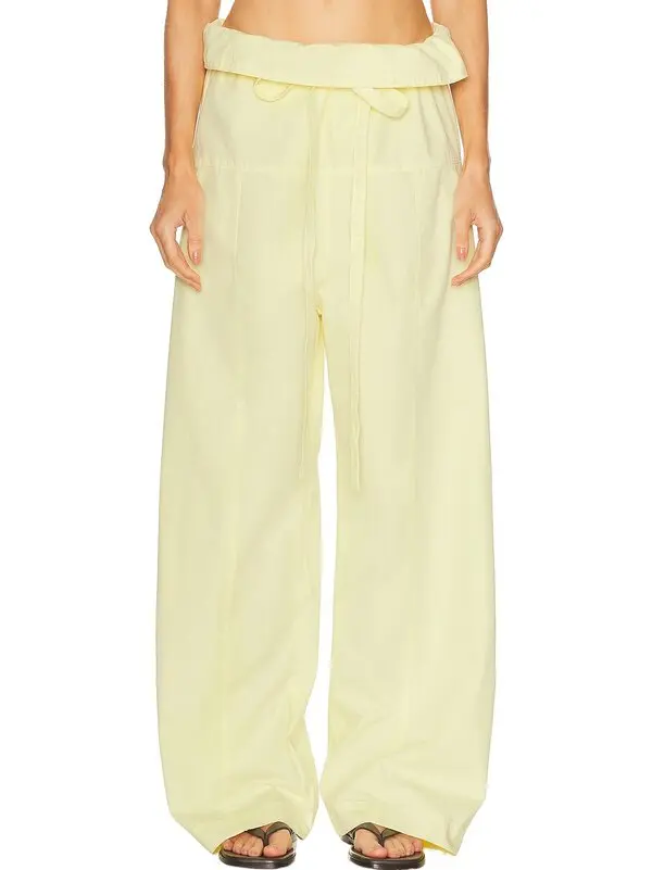 Matteau Fisherman Drawcord Pant - Lemon