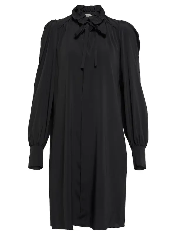 Dorothee Schumacher Tie-neck Minidress - Black