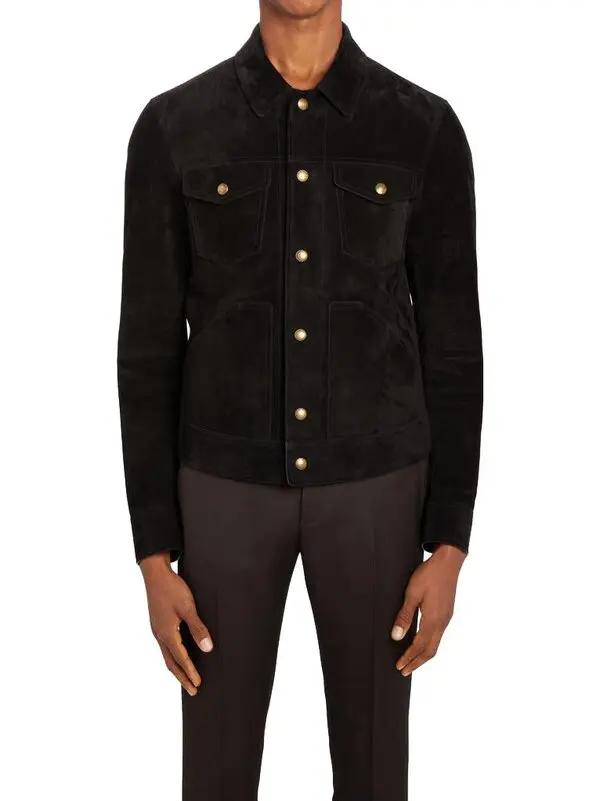 TOM FORD Suede Western Jacket - Black