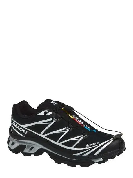 SALOMON Xt-6 Gore-tex® Waterproof Sneaker - Black/black/silver