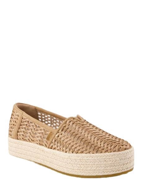 Toms Valencia Platform Espadrille - Rust/copper