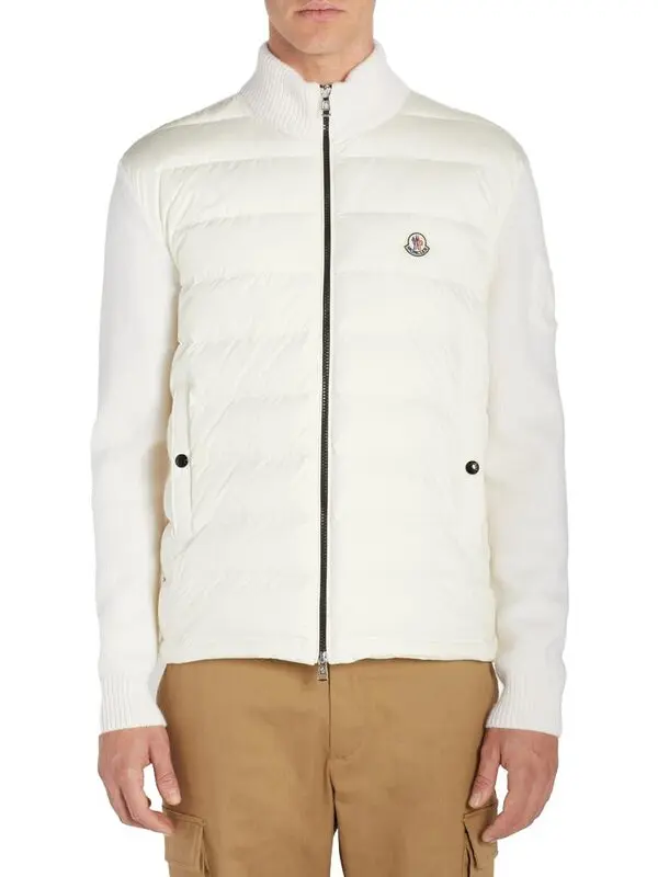 Moncler Mixed Media Jacket - White