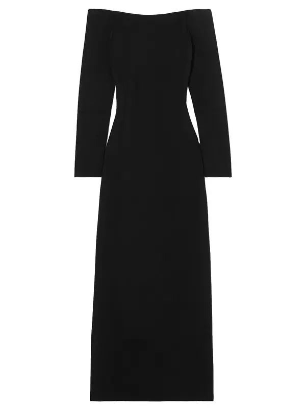 THE ROW Teresina Off-the-shoulder Maxi Dress - Black