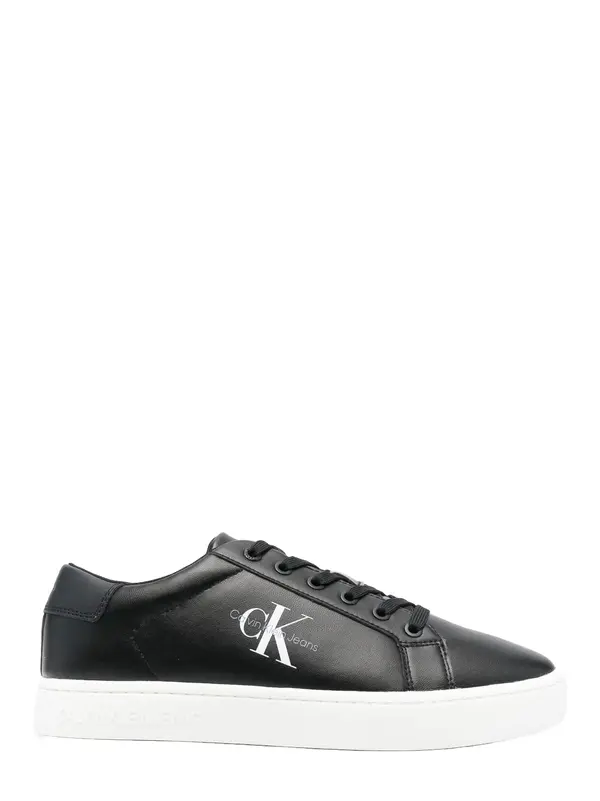 Calvin Klein Low-top Leather Sneakers - Black