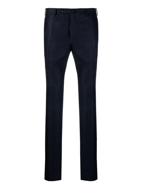 Incotex Mid-rise Straight-leg Trousers - Blue