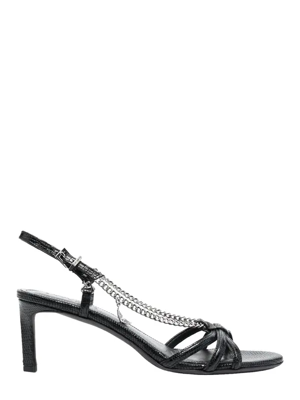Zadig&Voltaire Sleepless Leather Sandals - Black