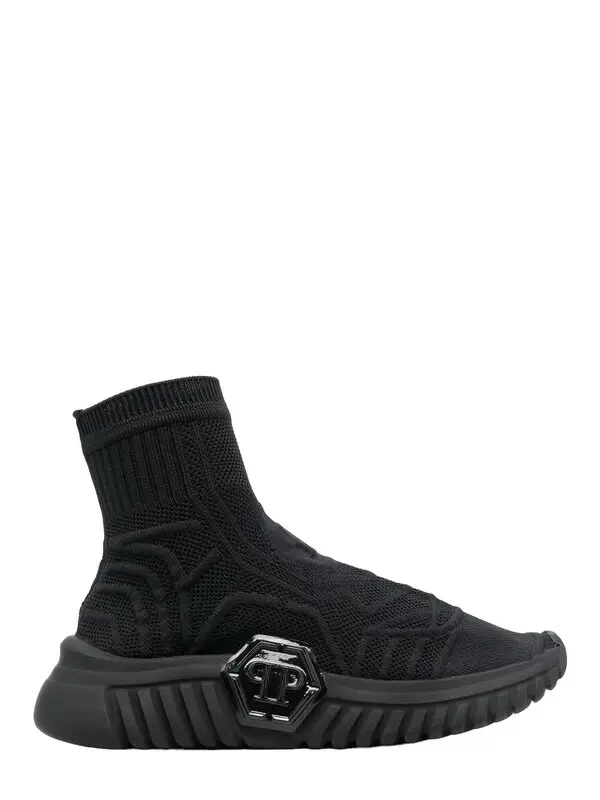 Philipp Plein Runner Slip-on Sneakers - Black