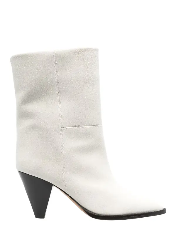Isabel Marant 75mm Rouxa Suede Boots - Neutrals