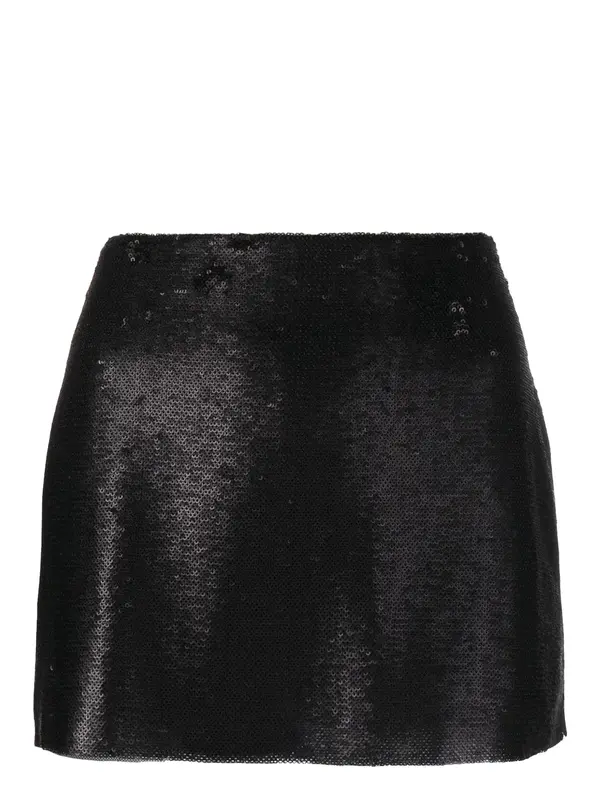 Gauge81 Kailua Sequin Miniskirt - Black