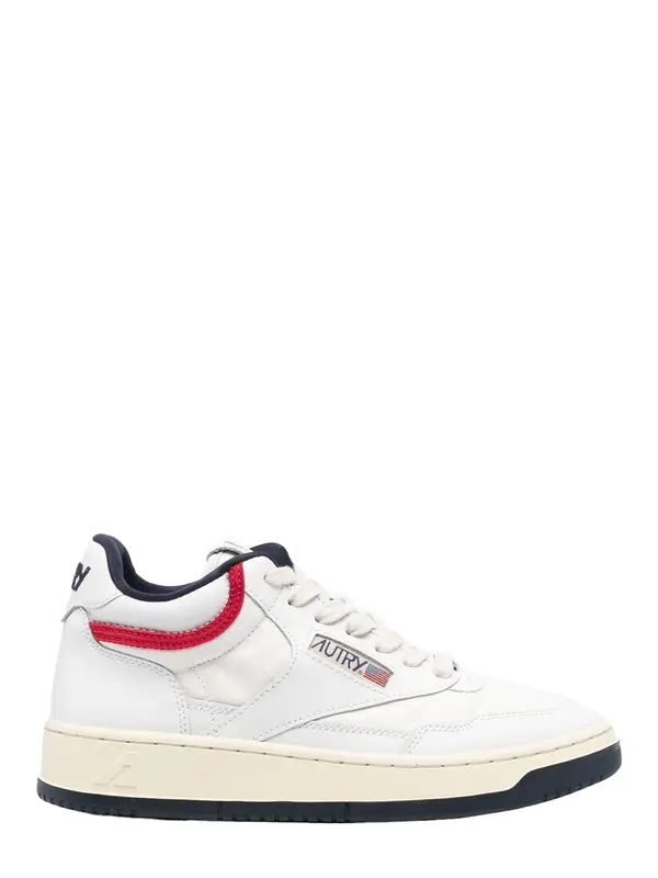 AUTRY Open Mid Sneakers - White