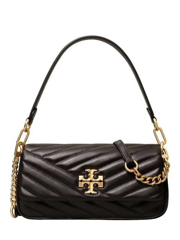 Tory Burch Kira Chevron Flap Shoulder Bag - Black