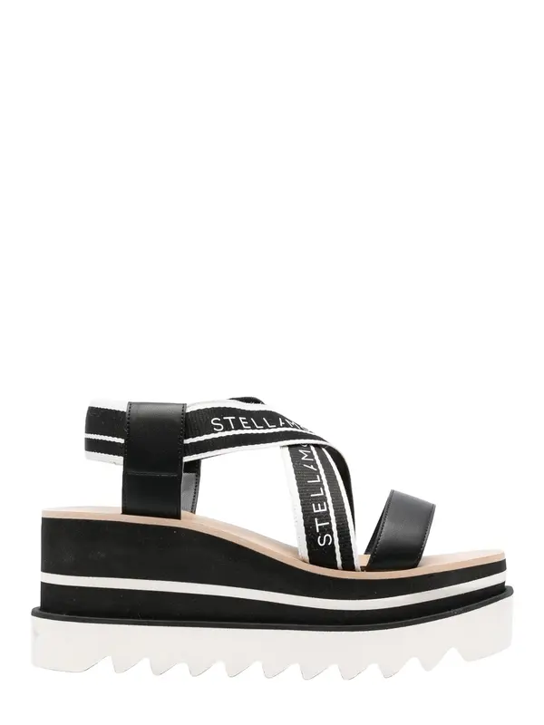 Stella McCartney Sneak-elyse 80mm Platform Sandals - Black